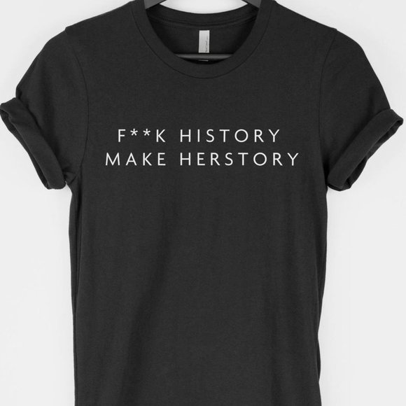 Gildan | Tops | F History Make Herstory T Shirt Retro Hip Hop 9s | Poshmark